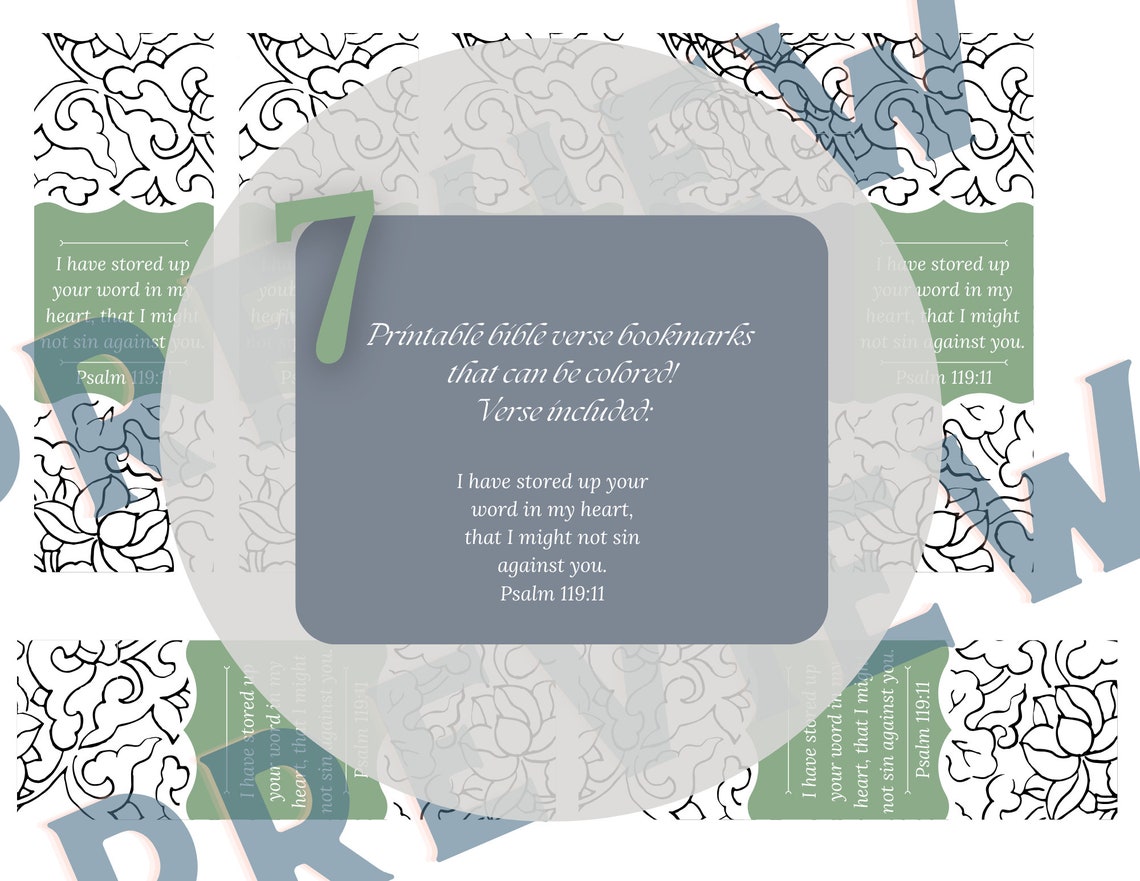 Color Me! Printable Bible Verse Bookmarks. - Etsy