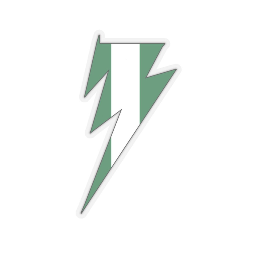 Nigerian Flag Lightning Bolt Sticker West African Decal Abuja Lagos ...