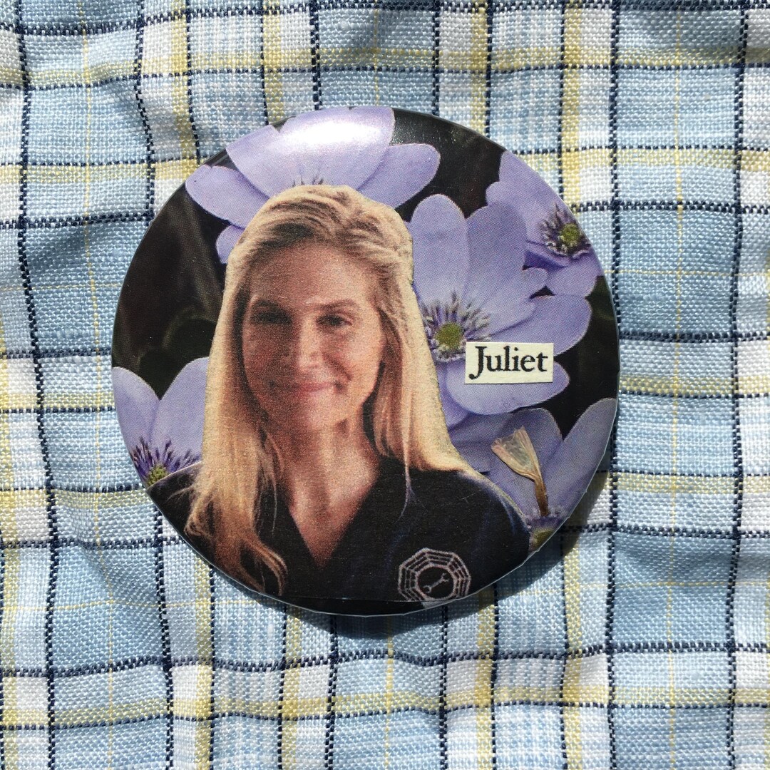 Juliet Burke Pin Badge, Handmade Collage Button Badge, Lost Tv Show - Etsy