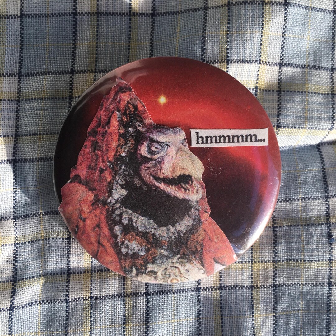 The Dark Crystal, Chamberlain Pin Badge, Handmade Collage Button Badge ...
