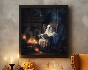 Vintage Ghost Print Spooky Poster Halloween Poster Ghost Print ...