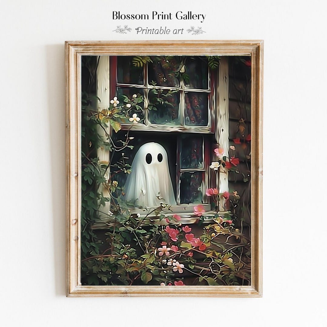 Süßer Geist Wand Kunst Gruselige Vintage Malerei Halloween Geist Poster ...