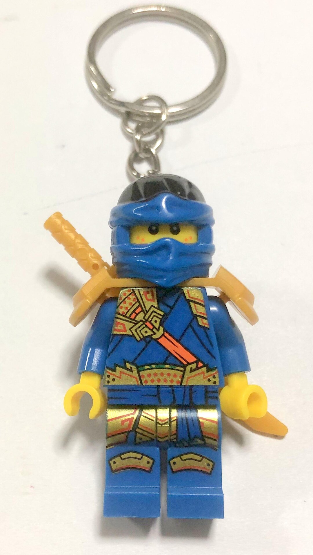 Jay Ninjago Minifigure Keychain - Etsy