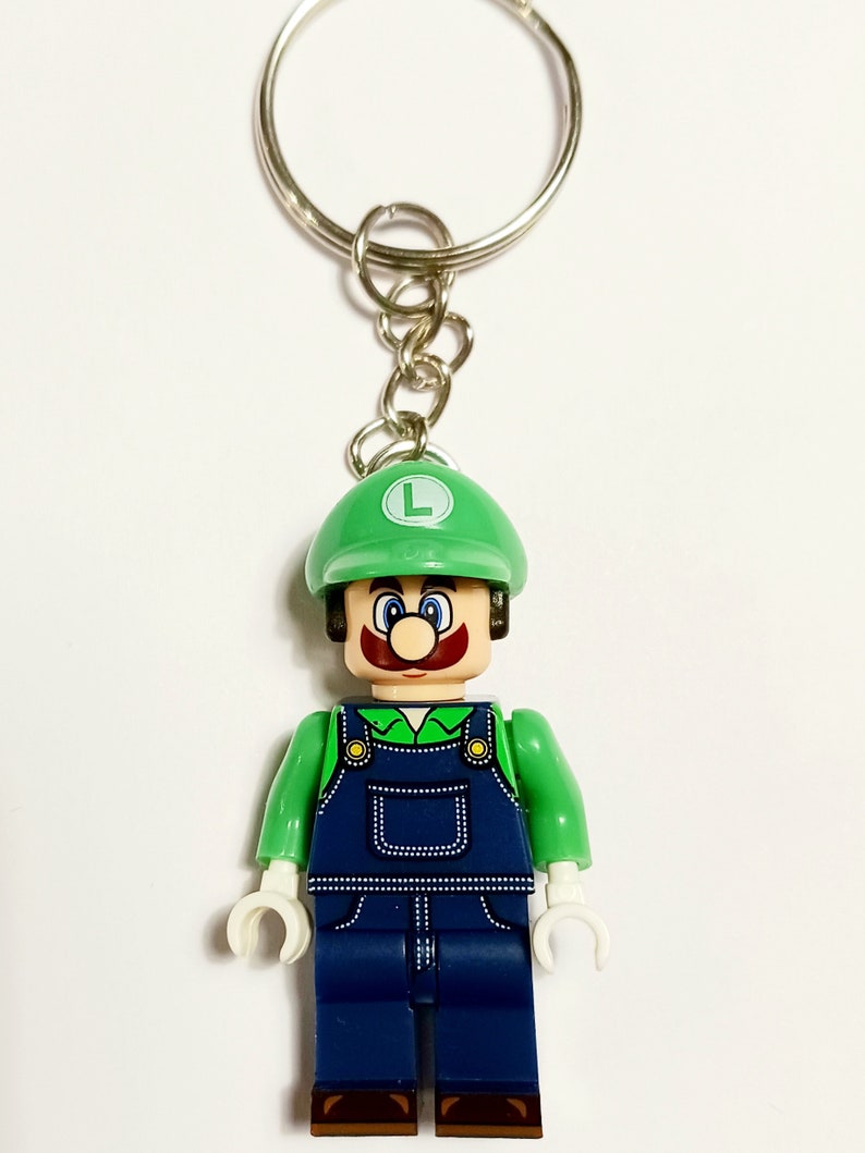Luigi (super Mario) Minifigure Keychain/ Earring - Etsy