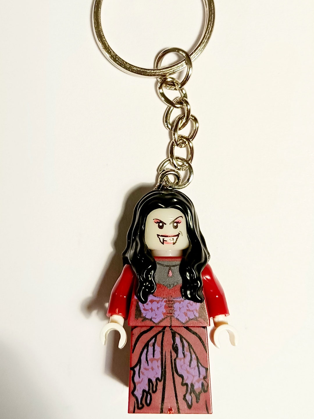 Vampire Woman Minifigure Keychain - Etsy