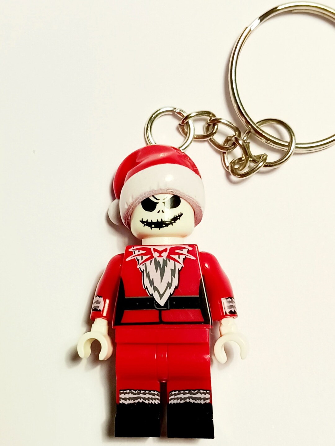 Jack Skellington Santa Minifigure Keyring - Etsy