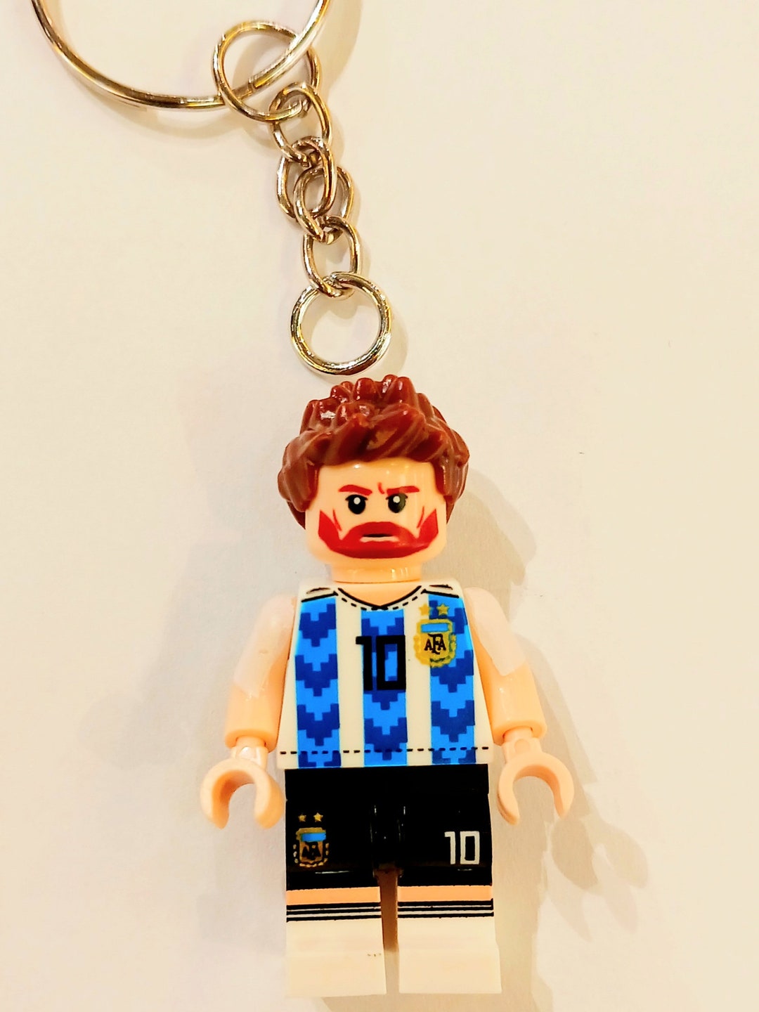 Lionel Messi Minifigure Keyring - Etsy