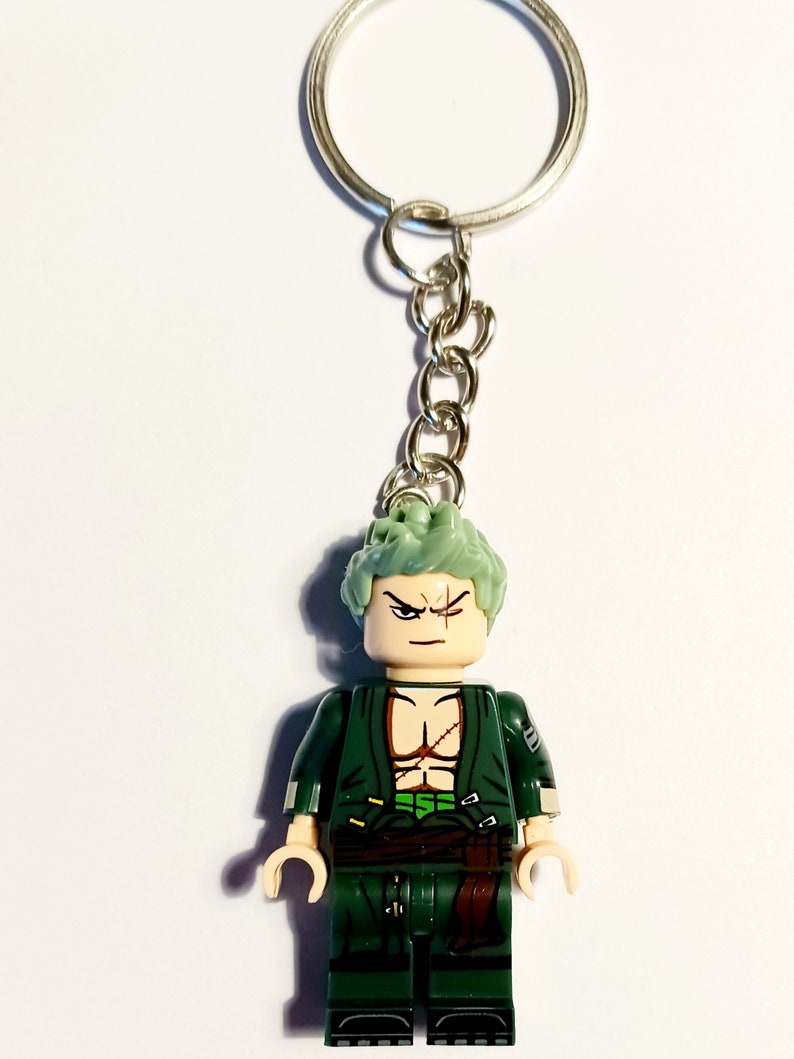 Roronoa Zoro Minifigure Keychain - Etsy