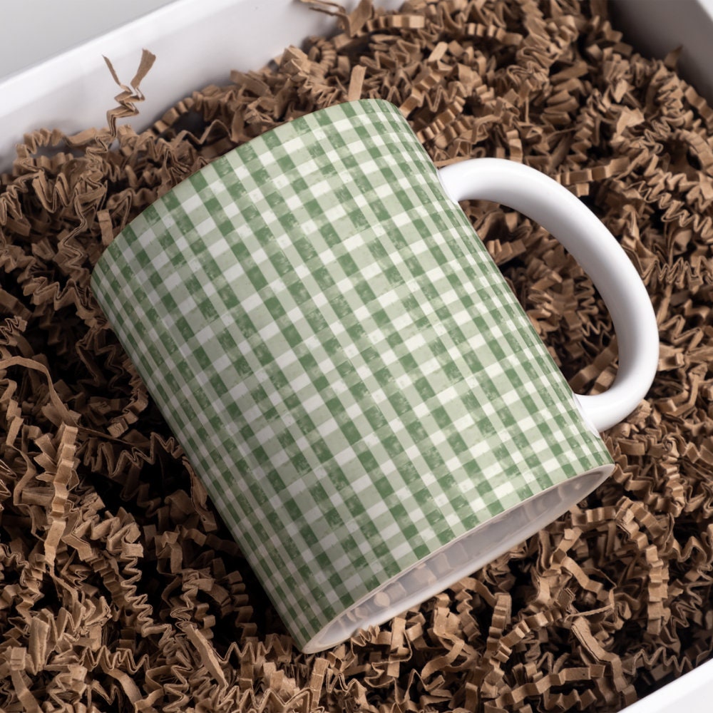 Green Watercolor Checkered Digital Paper Pack Seamless Gingham Patterns ...