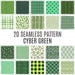 20 Cyber Green Seamless Patterns - High-resolution Digital Papers ...