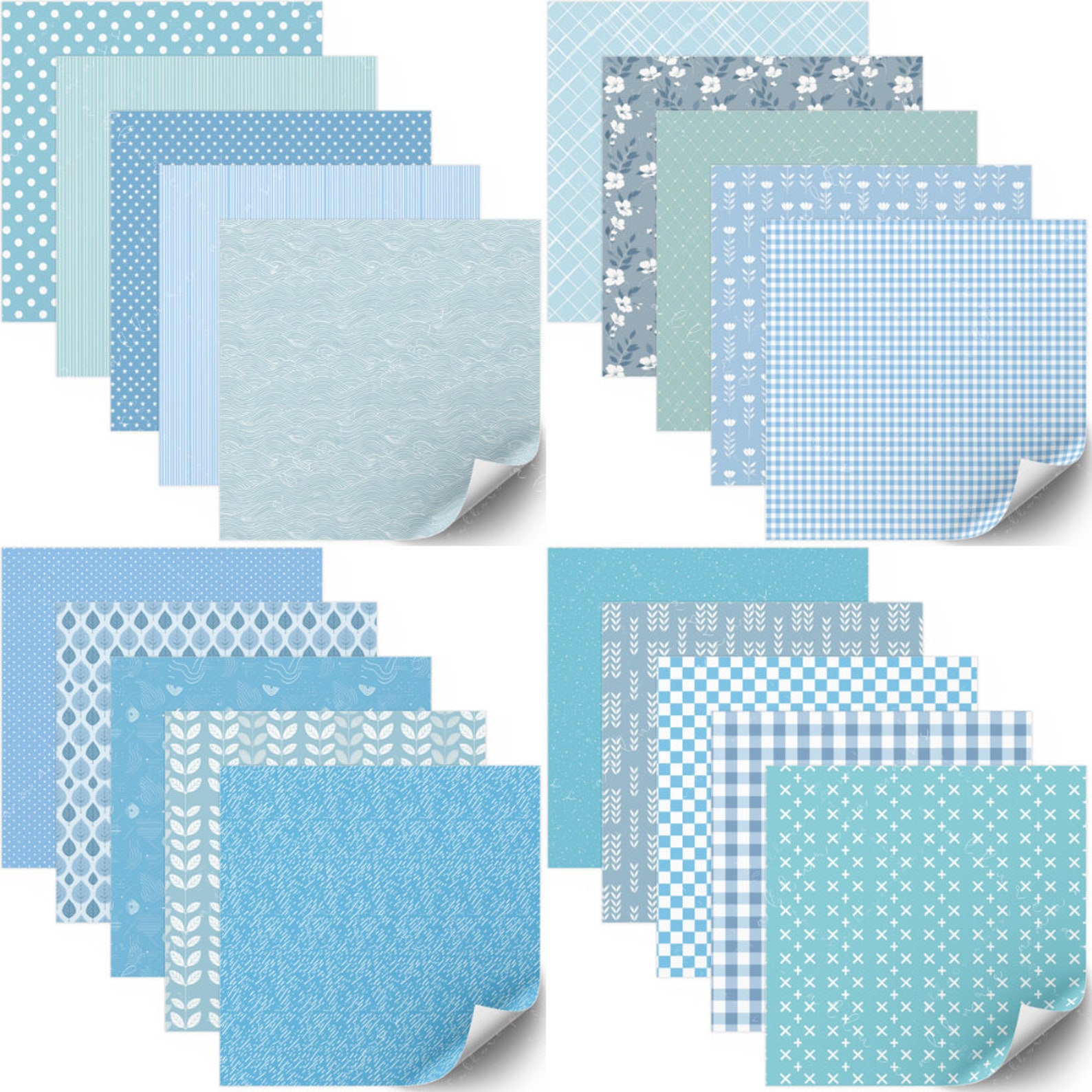 Spring Renewal Bundle | 80 Seamless Patterns | High Resolution Digital ...