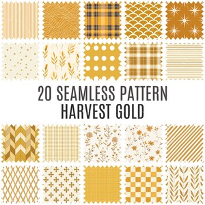 Autumn Harvest Bundle | 80 Seamless Patterns | High Resolution Digital ...