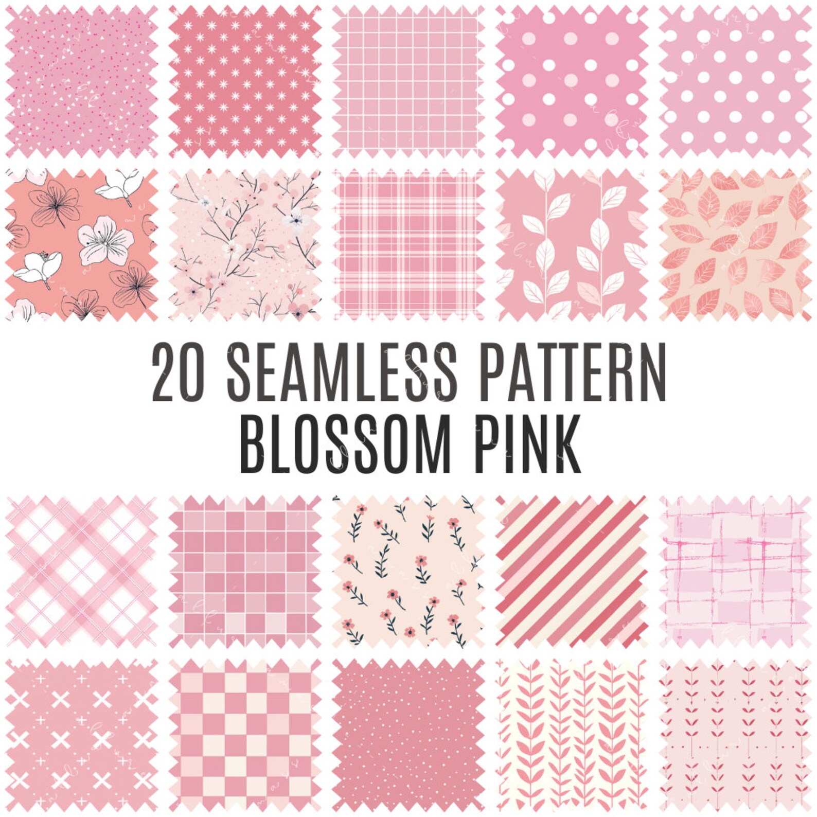Spring Renewal Bundle | 80 Seamless Patterns | High Resolution Digital ...