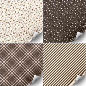 20 Rustic Brown Seamless Patterns - High-resolution Digital Papers ...