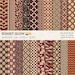 Sunset Glow Digital Paper Pack – Maroon and Sunset Beige Seamless ...