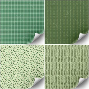20 Cyber Green Seamless Patterns - High-resolution Digital Papers ...
