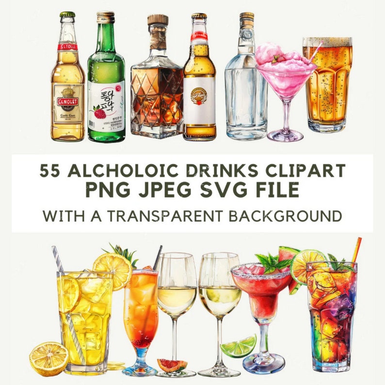 Ultimate Fusion Food & Drink Clipart Bundle | 12 Collections | PNG JPEG ...