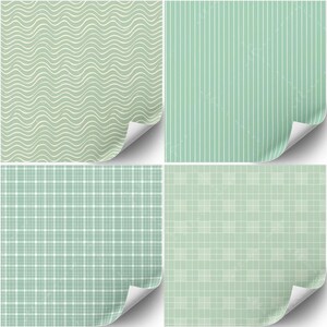 Seafoam Green Seamless Patterns | 20 High-resolution Digital Papers ...