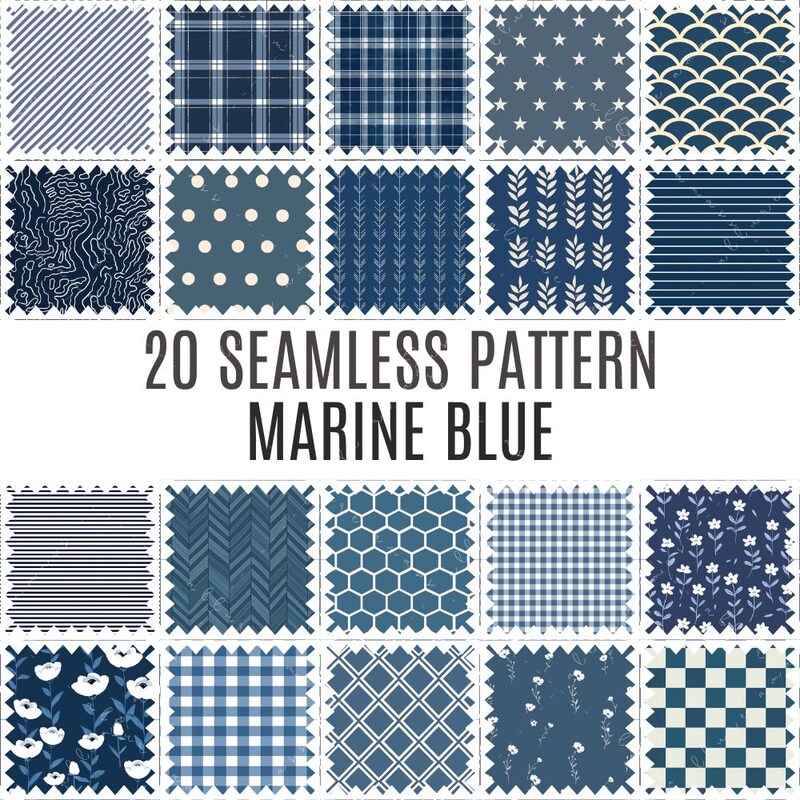 Navy Blue Patterns - Etsy