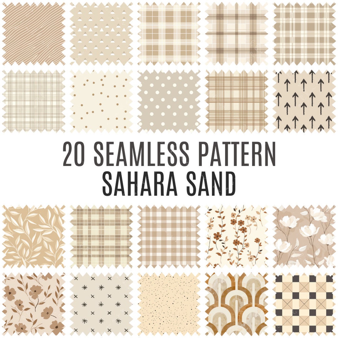 20 Sahara Sand Seamless Patterns - High-resolution Digital Papers ...