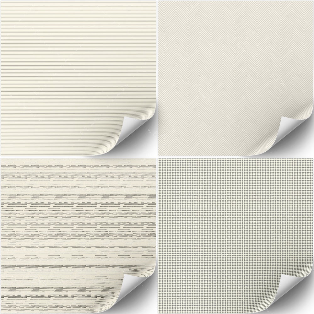 20 Ivory White Seamless Patterns - High-resolution Digital Papers ...