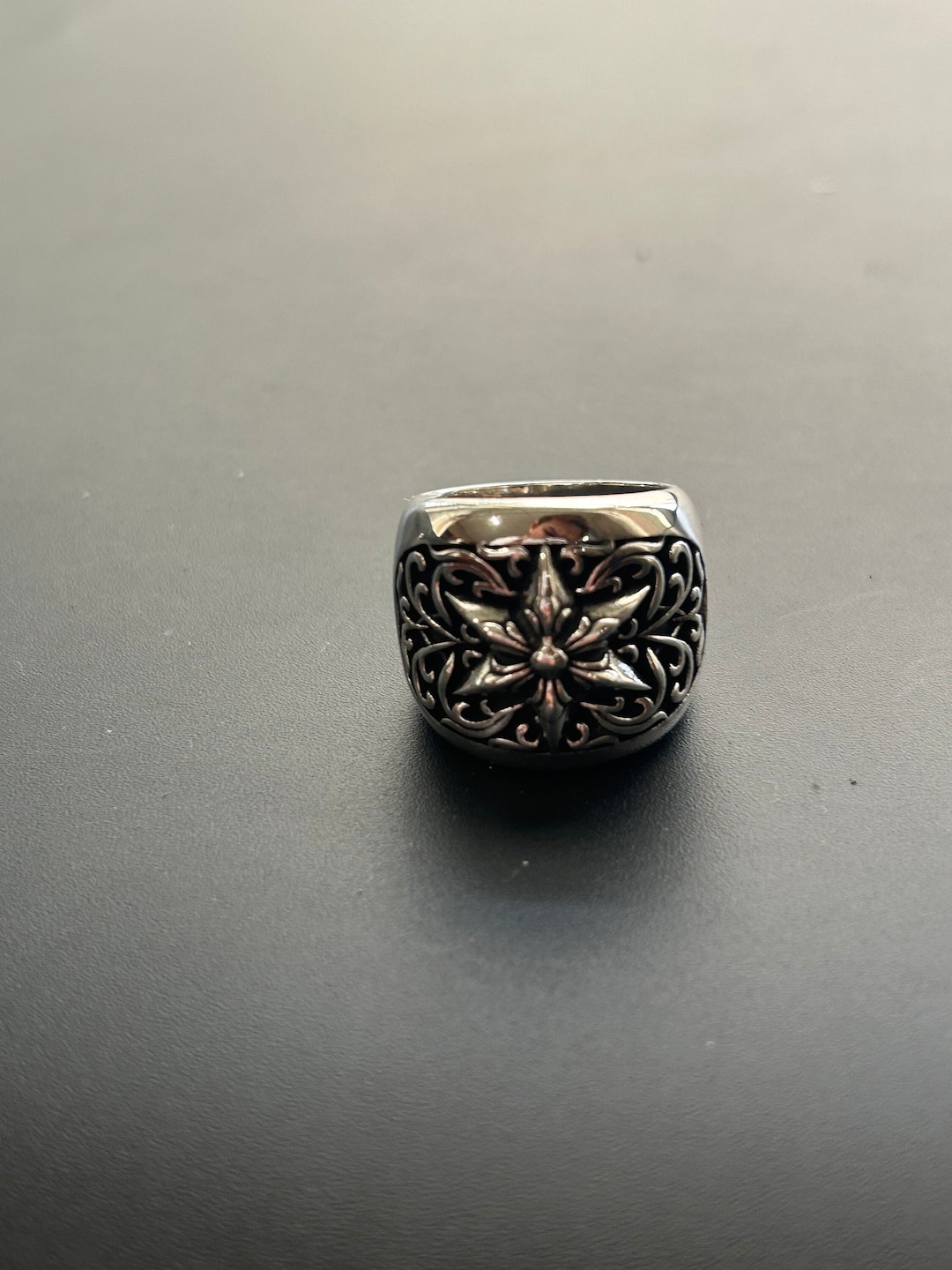 Chrome Hearts Style Ring,cross Pentagon Ring,chrome Hearts Ring,chrome ...