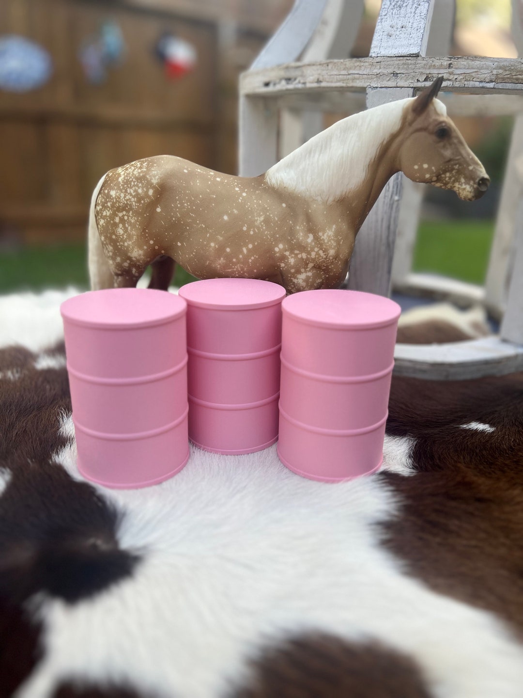 Pink Barrel Racer Barrels for Breyer 1:9 Traditional Models Set of 3 - Etsy