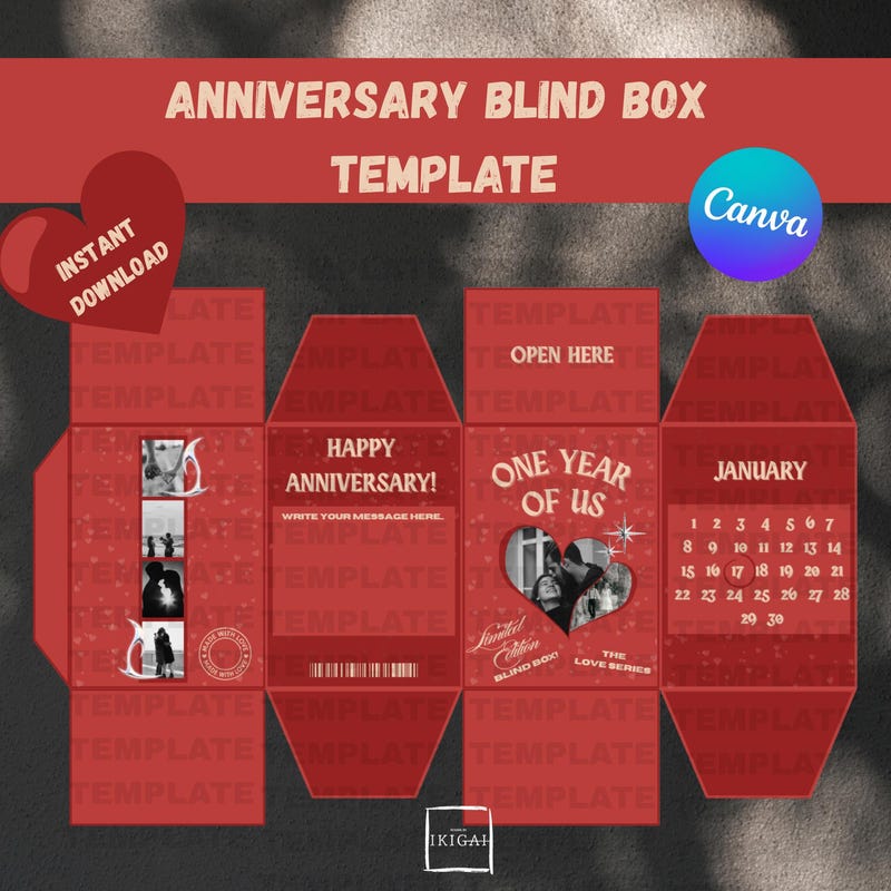Blind Box Templates - Etsy