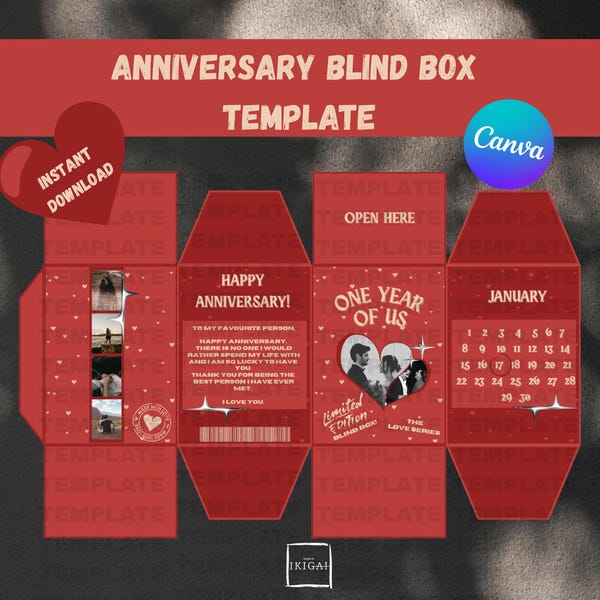 Labubu Surprise Box Template - Etsy