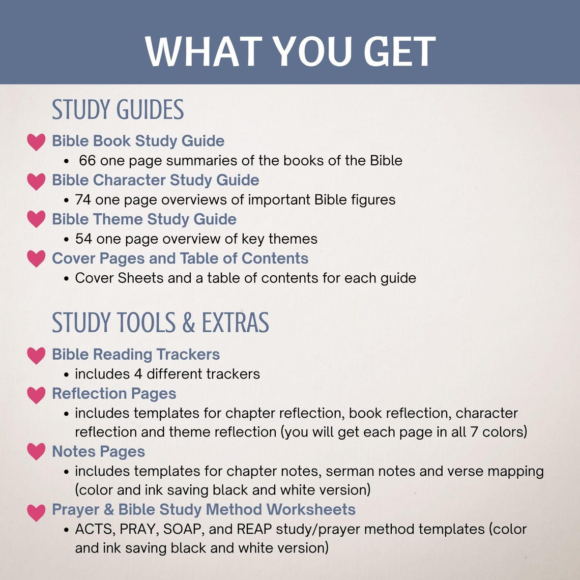 ULTIMATE Bible Study Guide Bundle, Bible Study Template, Bible Summary ...