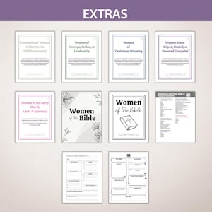 Women of the Bible Character Study Guide, Bible Study, Study Sheet ...