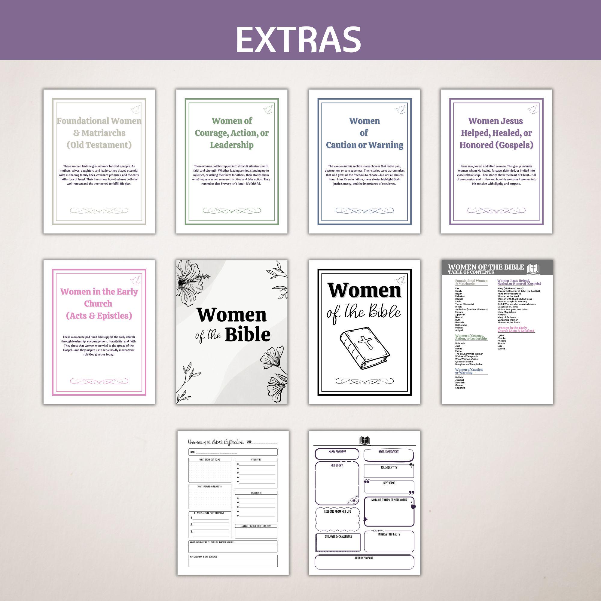 Women of the Bible Character Study Guide, Bible Study, Study Sheet ...