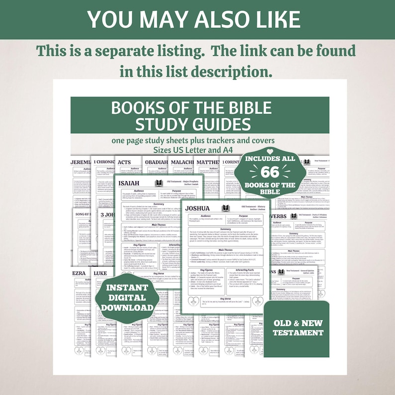 Bible Character Study Guide, Bible Study, Study Sheet, Printable Key ...