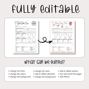 Small Business Bundle, Clothing Business Forms, Editable Canva ...