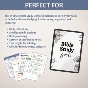 ULTIMATE Bible Study Guide Bundle, Bible Study Template, Bible Summary ...