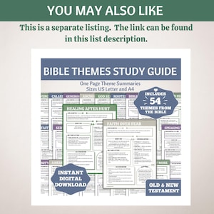 Bible Character Study Guide, Bible Study, Study Sheet, Printable Key ...