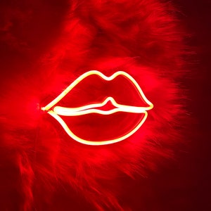 Light Lips Neon Lips Neon Sign Custom Neon LED Neon Light - Etsy