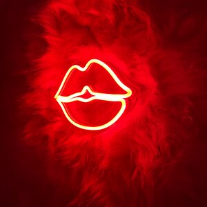 Light Lips Neon Lips Neon Sign Custom Neon LED Neon Light - Etsy