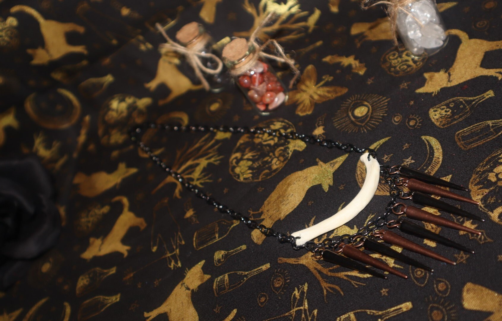 Handmade Animal Bone Necklace REAL Rib Bone - Etsy