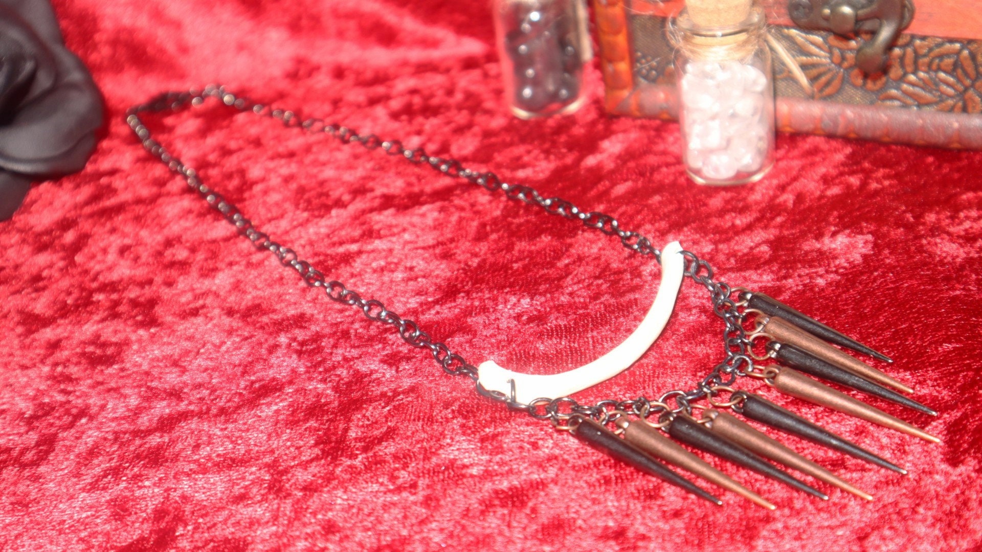 Handmade Animal Bone Necklace REAL Rib Bone - Etsy