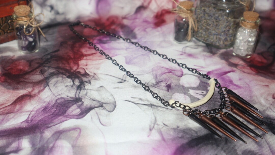 Handmade Animal Bone Necklace REAL Rib Bone - Etsy