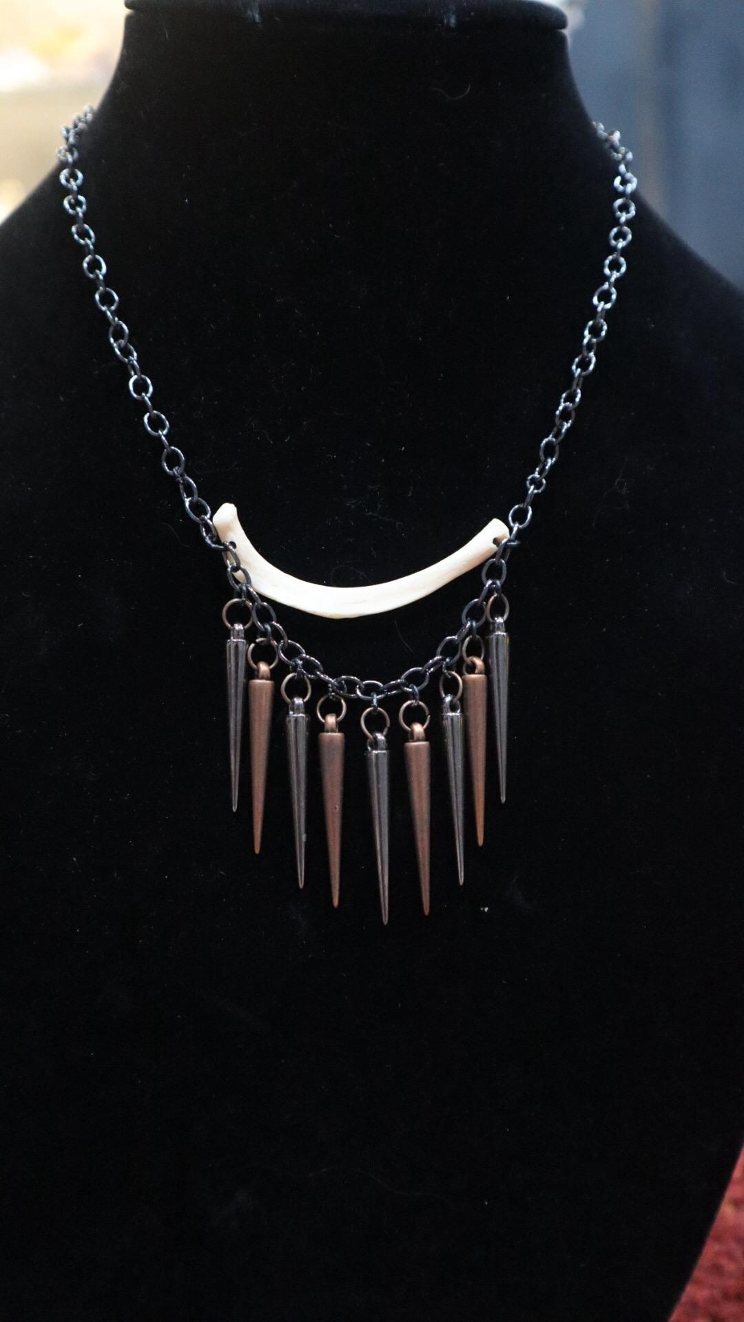 Handmade Animal Bone Necklace | REAL Rib Bone - Etsy