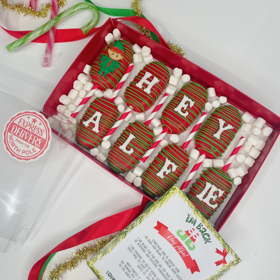 Hey Alfie I'm Back Elf on the Shelf Cake Pops - Etsy