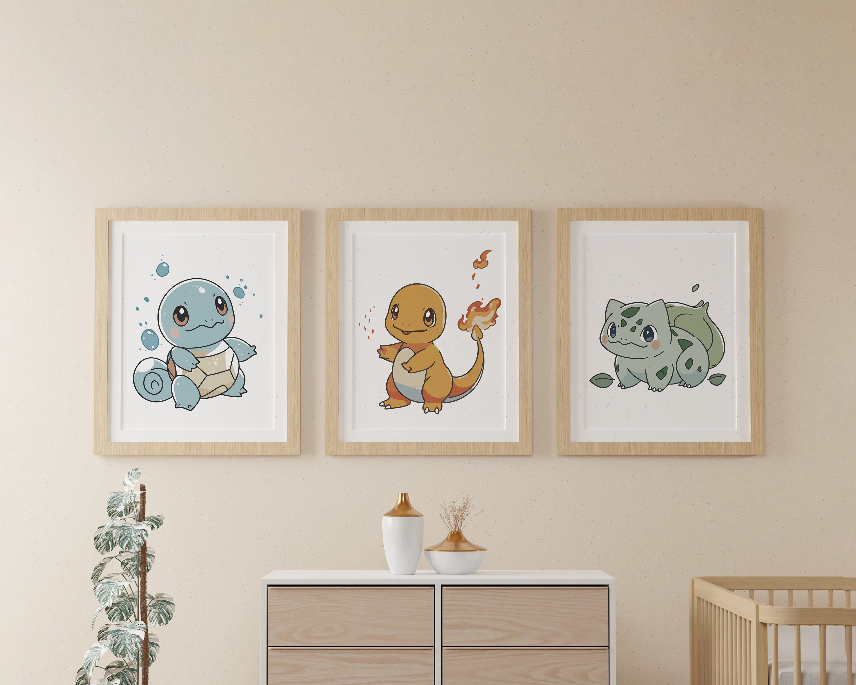 Pokemon Bedroom Decor Pokemon Poster Nursery Pokemon Children Art ...