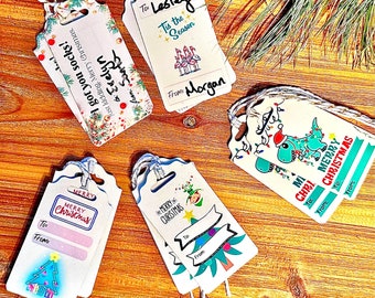 Printable Holiday Corporate Gift Tag Template Editable Tag - Etsy