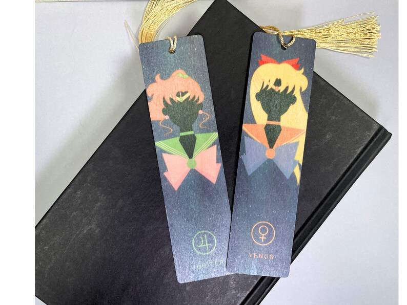 Wooden Sailor Scouts Bookmark With Tassel, Unique and Vibrant Design ...