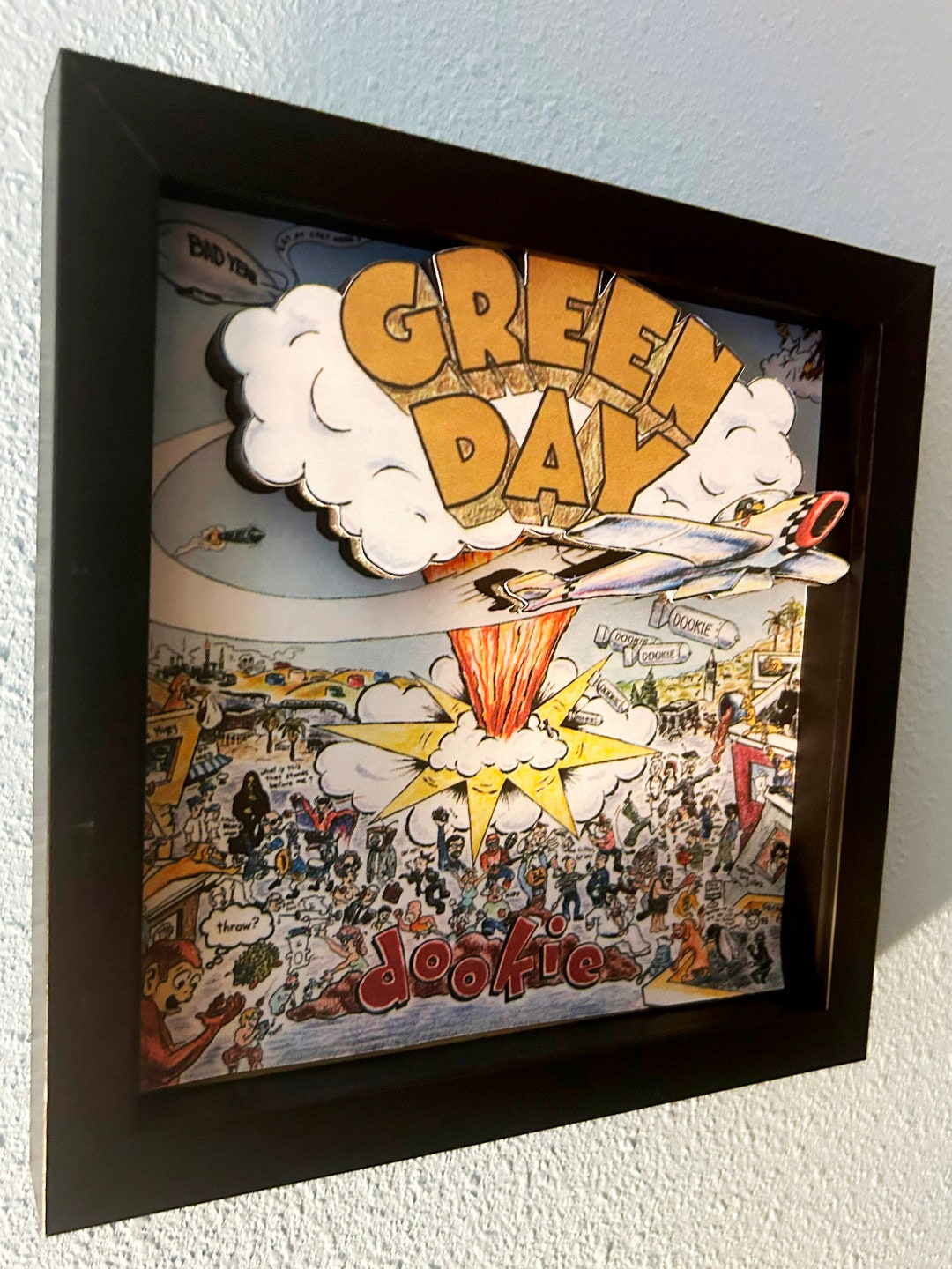 Green Day Dookie 3D Shadow Box, 8x8, Iconic Album Cover Art - Etsy
