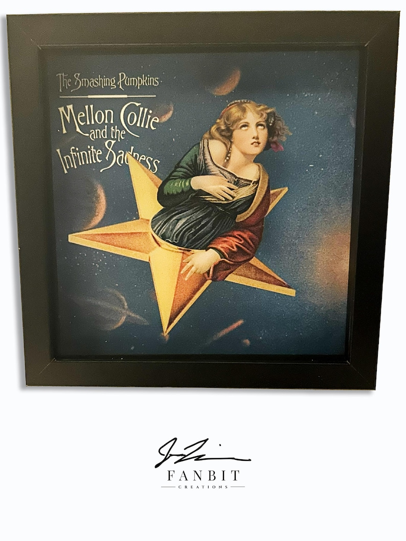Smashing Pumpkins Mellon Collie Shadow Box | UV Printed Glass Album Art ...