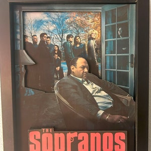 The Sopranos 3D Shadow Box, 8x10, TV Show Tribute, Iconic Art - Etsy