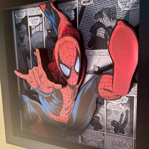 Spidey Shadow Box - Etsy